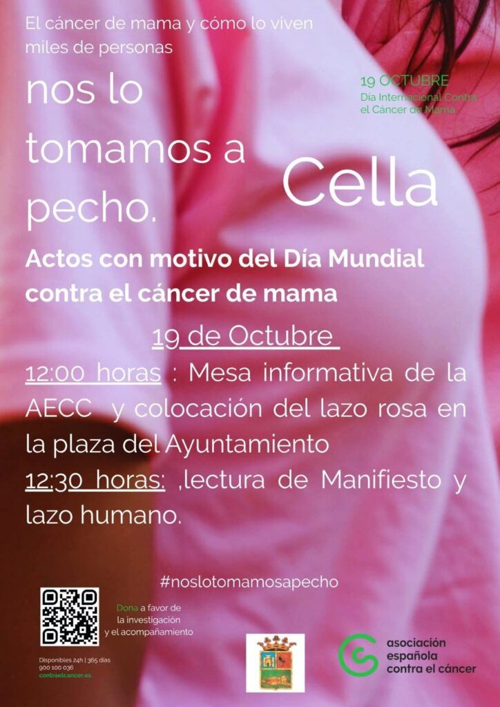 Día Mundial del cáncer de mama - Ayuntamiento de Cella